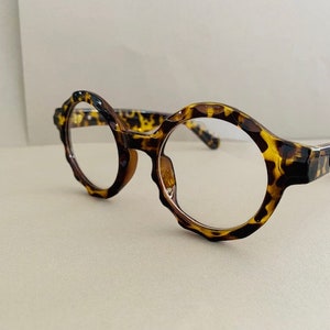 Vintage Chic Retro Round Eyeglasses Frame Optical Eyewear - Etsy