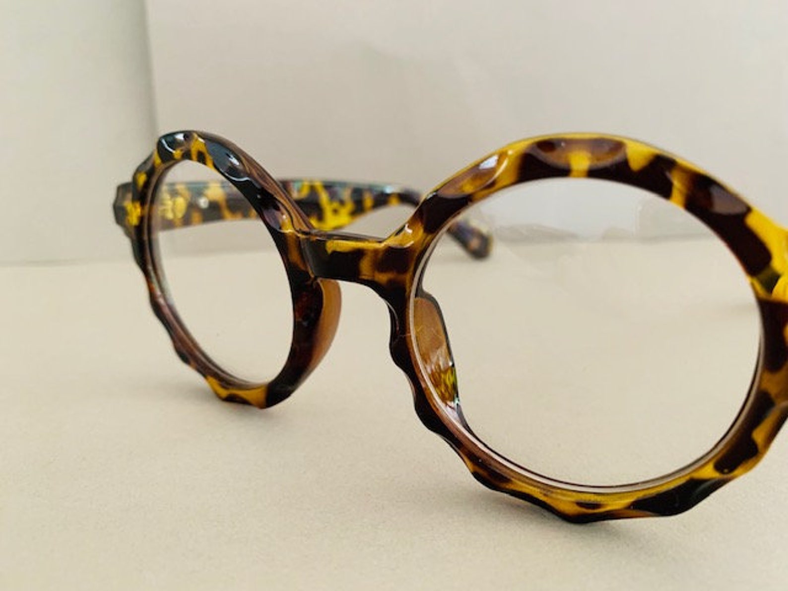 Vintage Chic Retro Round Eyeglasses Frame Optical Eyewear - Etsy
