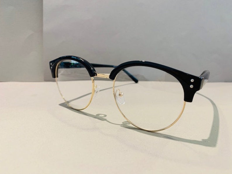 Vintage Chic Retro D Form Eyeglasses Frame Optical Eyewear | Etsy