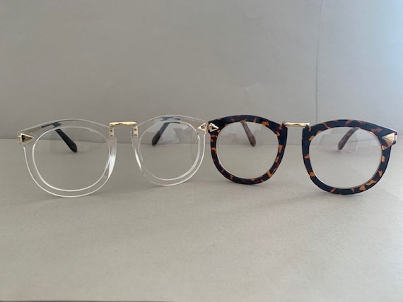 Vintage 90s Classic Arrows Frame Semi-rimless Clear Lens | Etsy UK