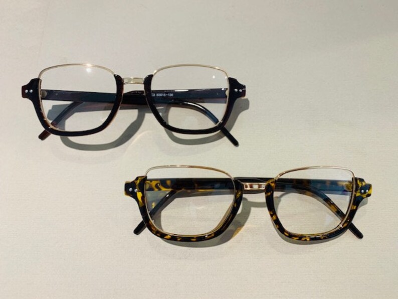 Vintage Chic Retro D Form Eyeglasses Frame Optical Eyewear | Etsy