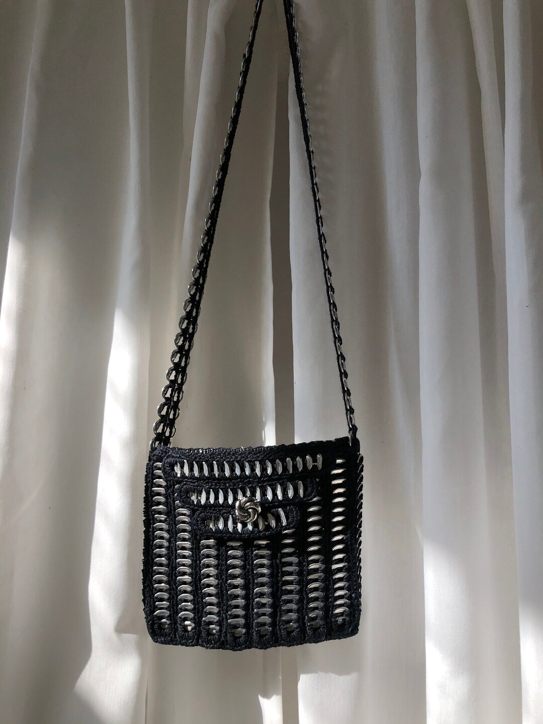 Vintage Soda Can Pop Bag, Upcycled Aluminium Soda Can Vintage Bag, Soda ...