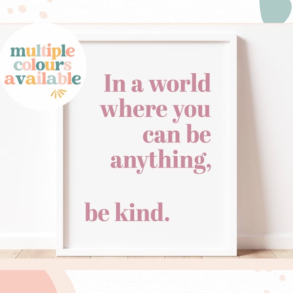 In a World Where You Can Be Anything Be Kind Dr Seuss Png - Etsy