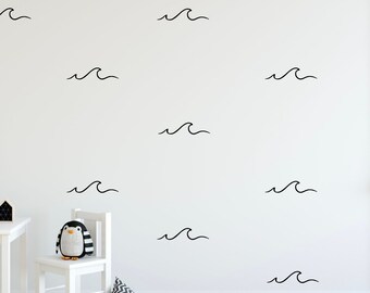 Waves Wall Decal | Etsy