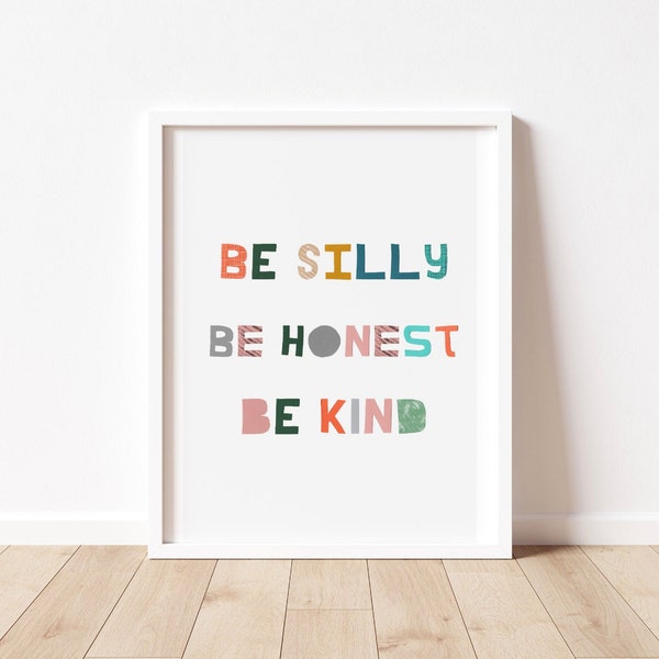 Be Silly Be Honest - Etsy