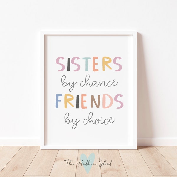 Sisters by Chance Friends by Choice - Etsy
