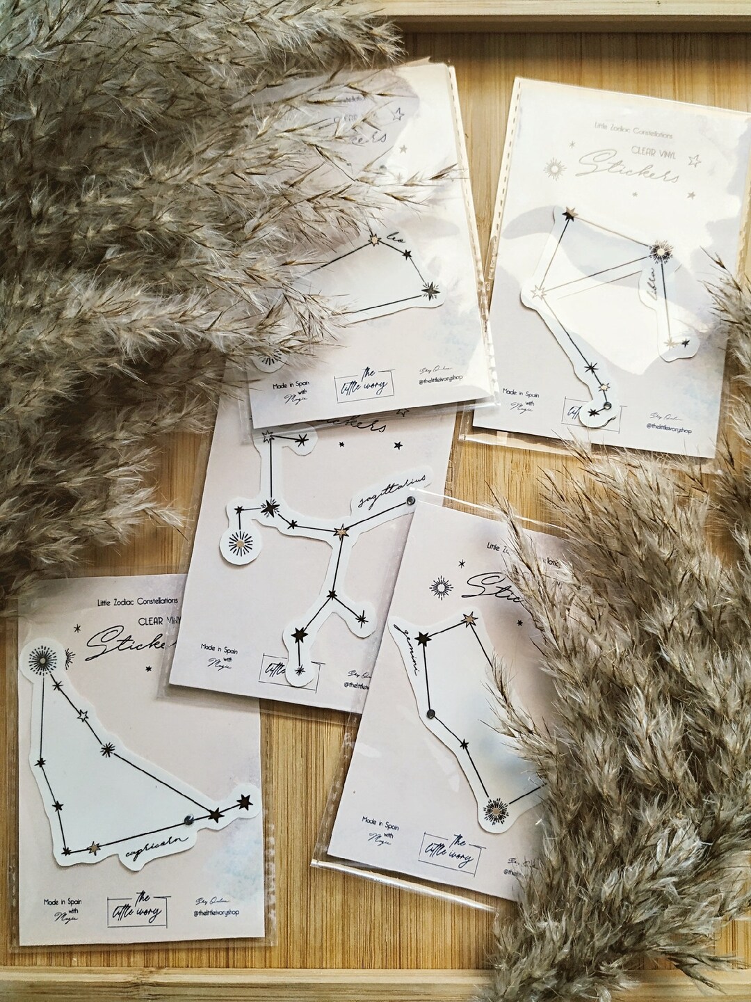 Zodiac Vinyl Sticker Clear Star Sign Sticker Glossy Vinyl - Etsy