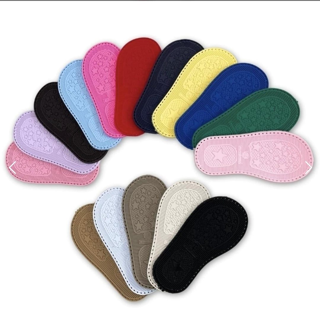 Baby Bootie Soles With Insole, 0-3 Months, Size 15, for Crochet Booties ...