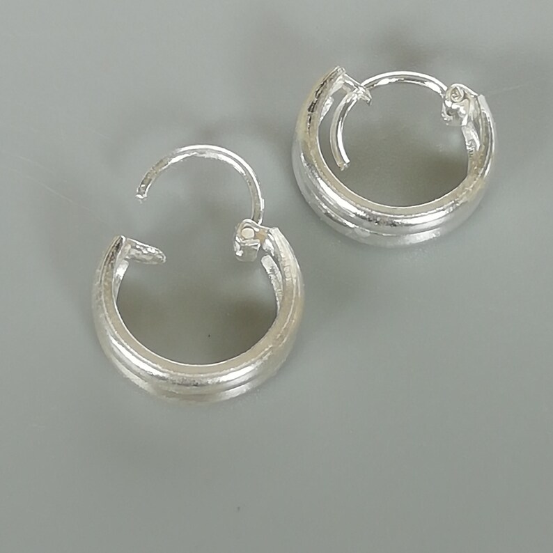 Tiny Silver Hoops Huggie Hoops Little Girl Hoops Silver - Etsy