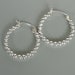 Ball Hoops Silver Hoop Earrings Silver Jewelry - Etsy