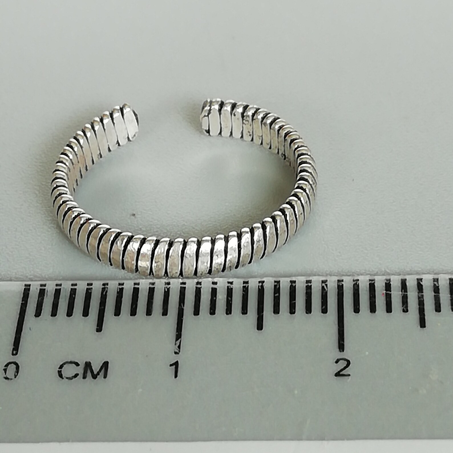 Twisted toe ring Silver body jewelry Boho toe ring Feet | Etsy