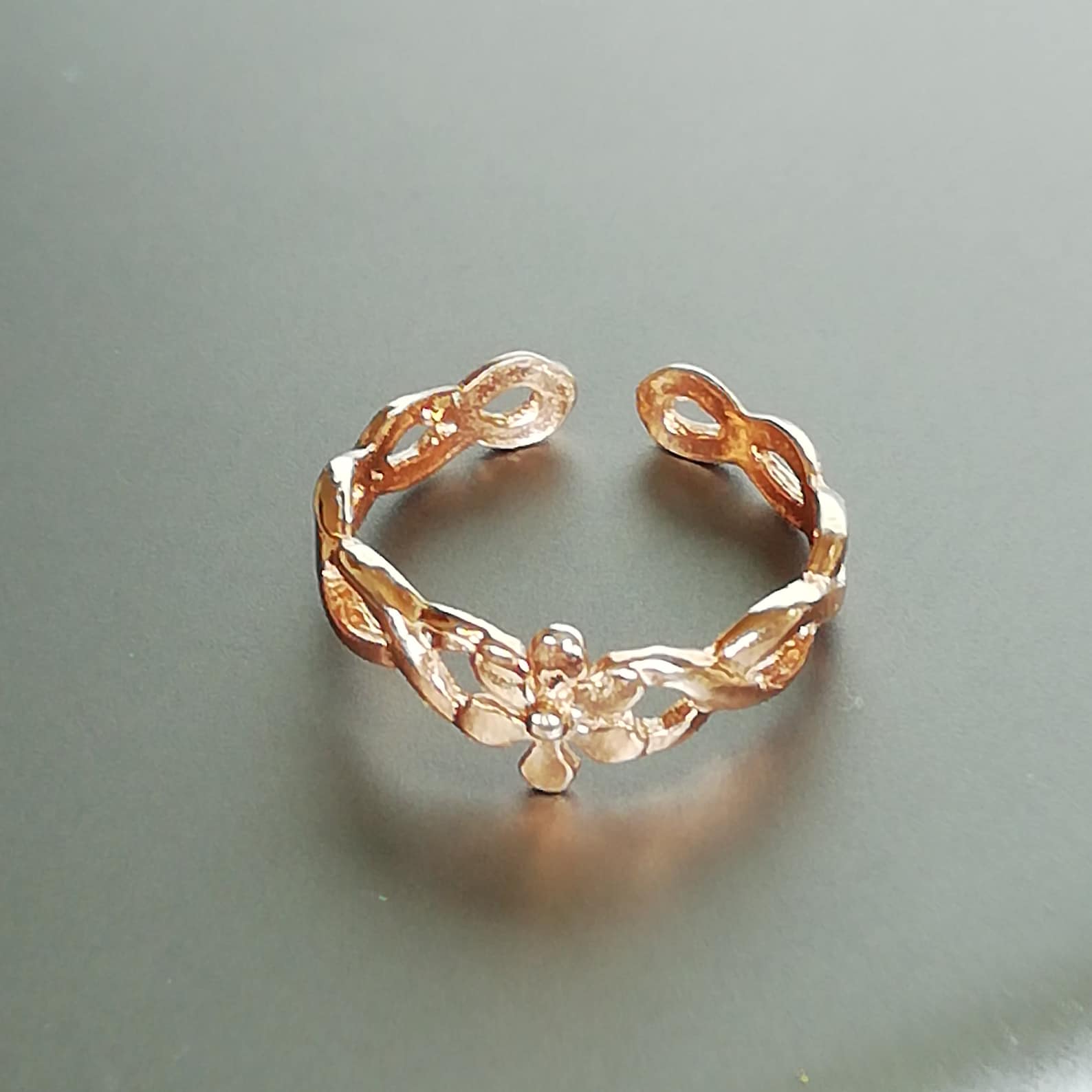 Flower Toe Ring Gold Toe Ring Rose Gold Toe Ring Feet - Etsy