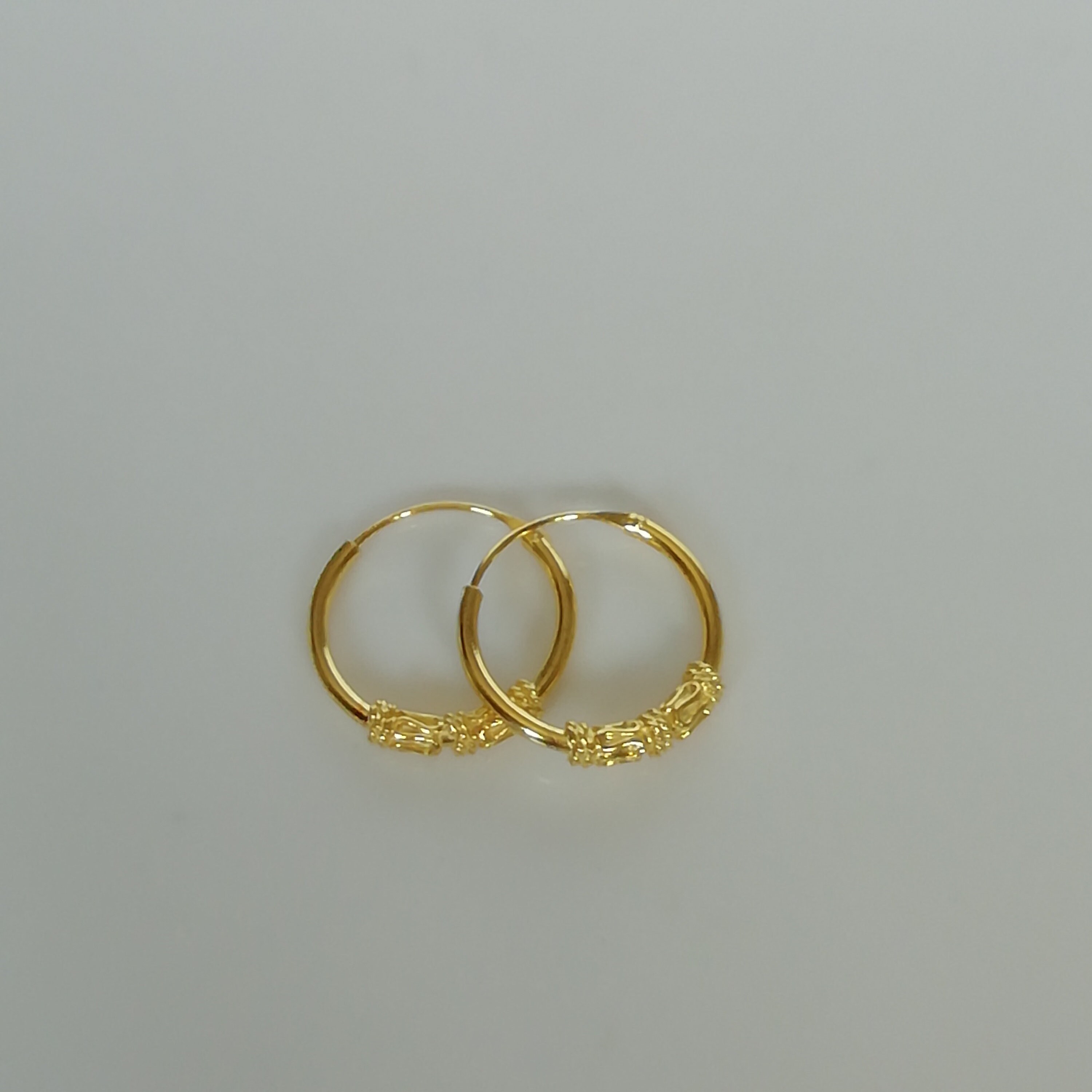 14 Mm Bali Hoops | Ethnic Gold Hoops | Gold Ear Hoops | Silver Wire ...