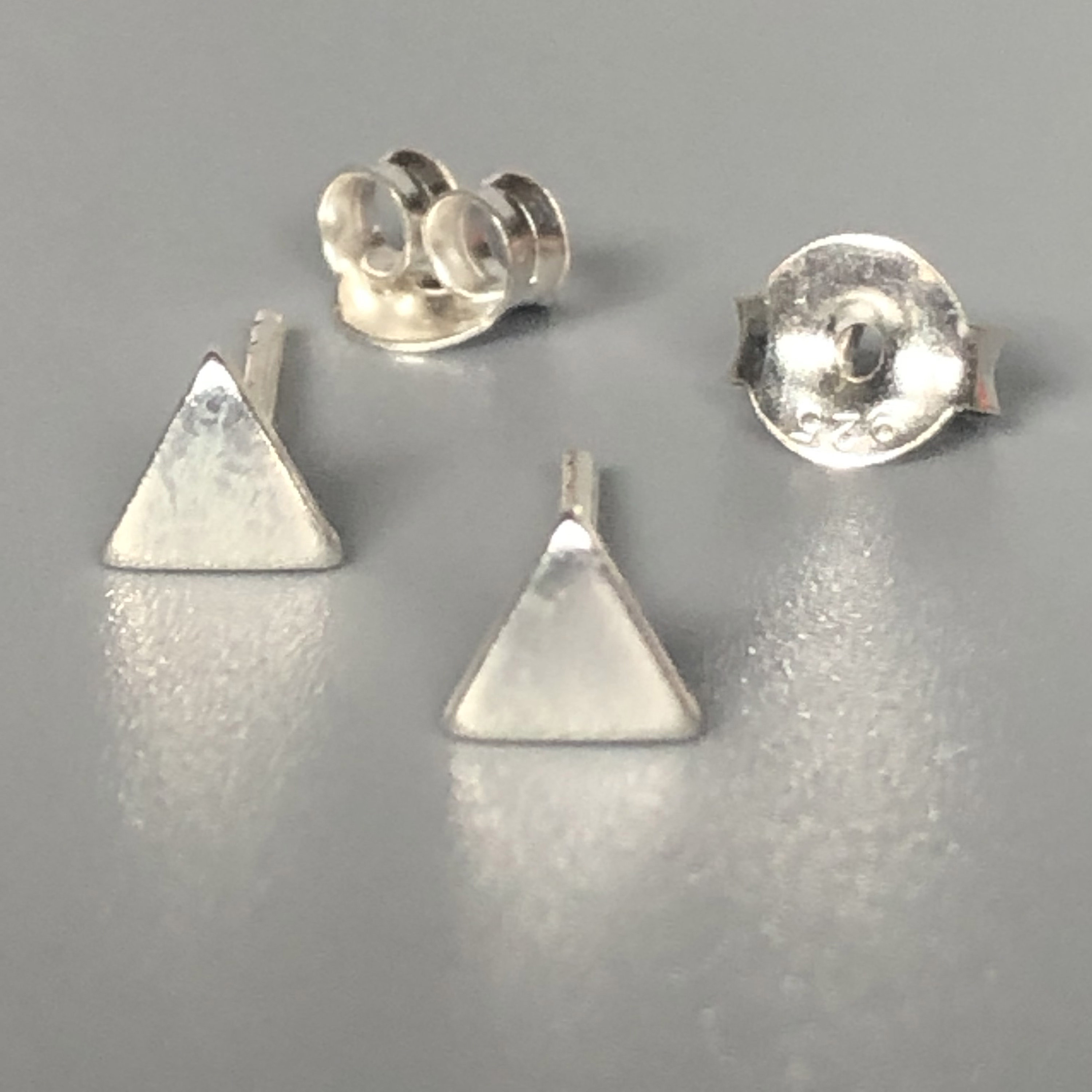 Sterling Silver Ear Jacket Triangles Ear Jacket Bohemian | Etsy