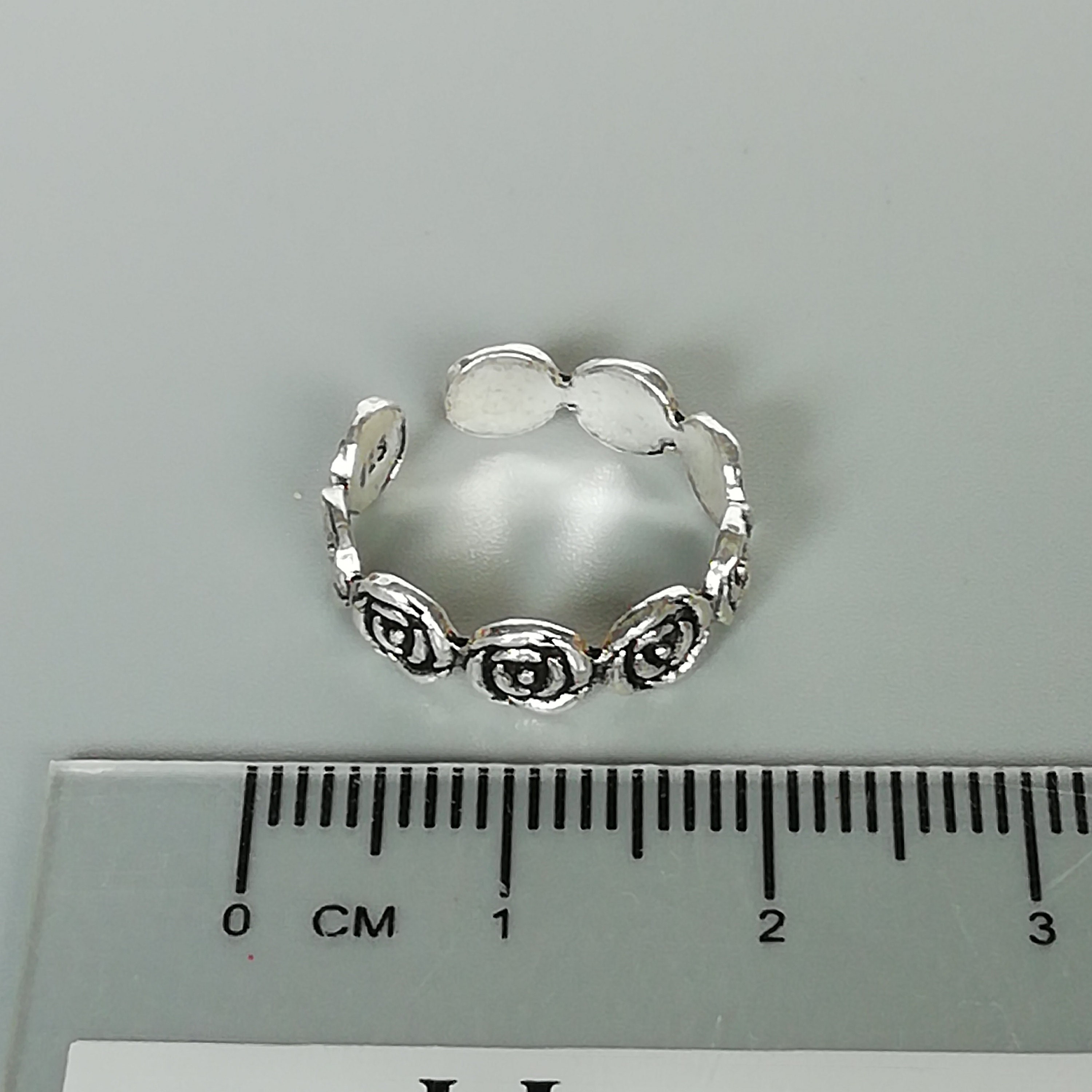 Sterling Silver Roses Toe Ring | Bohemian Toe Ring | Silver Body ...