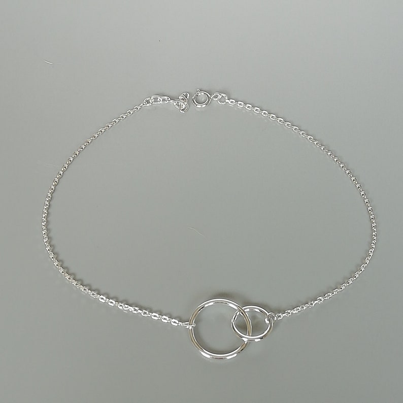 Circle of Life Chain Anklet Circle in Circle Charm Anklet | Etsy