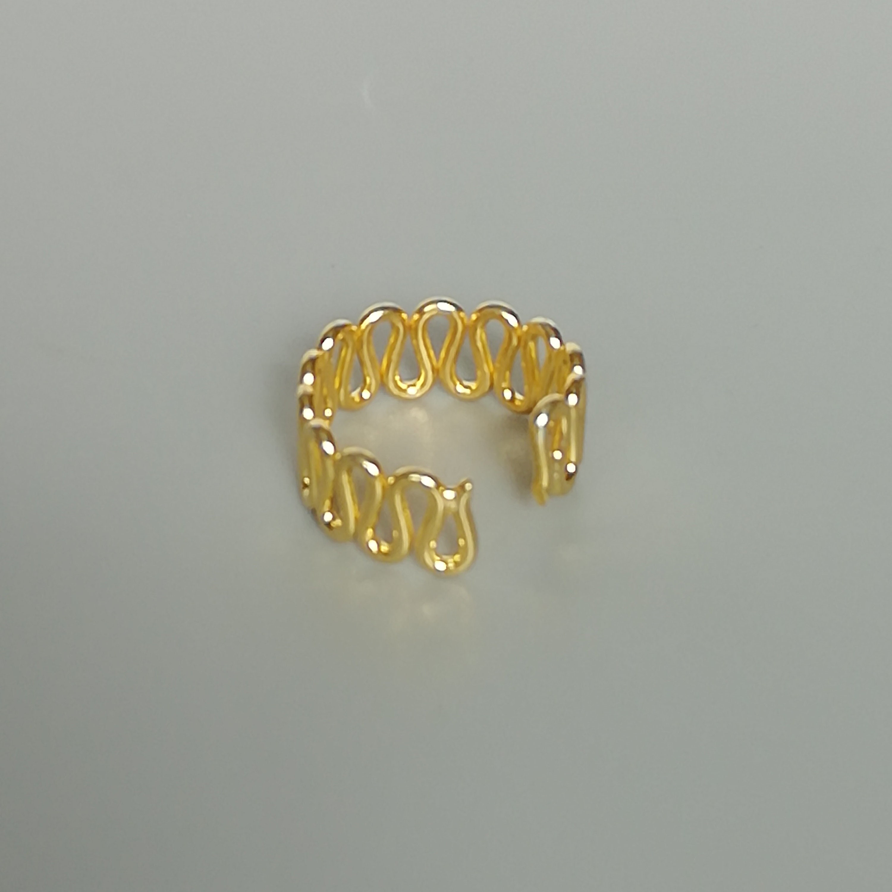 Waves Gold Toe Ring Pretty Toe Ring Feet Jewelry - Etsy