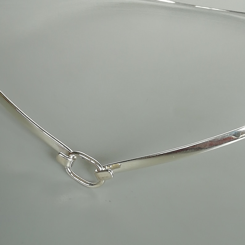 Sterling Silver Neck Torque Neck Choker Silver Necklace | Etsy