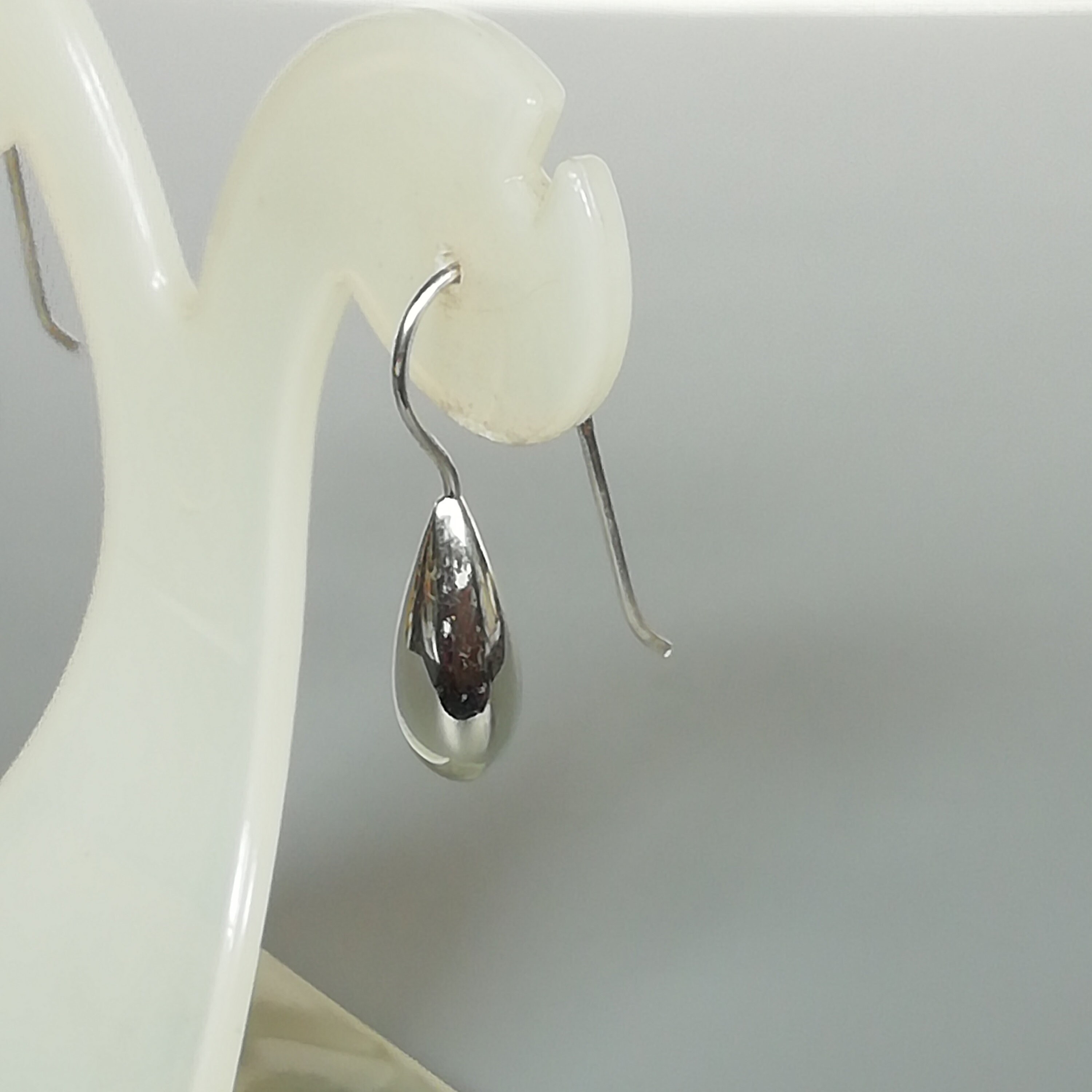 Sterling Silver Ear Drops Silver Tear Drop Earrings Pretty | Etsy