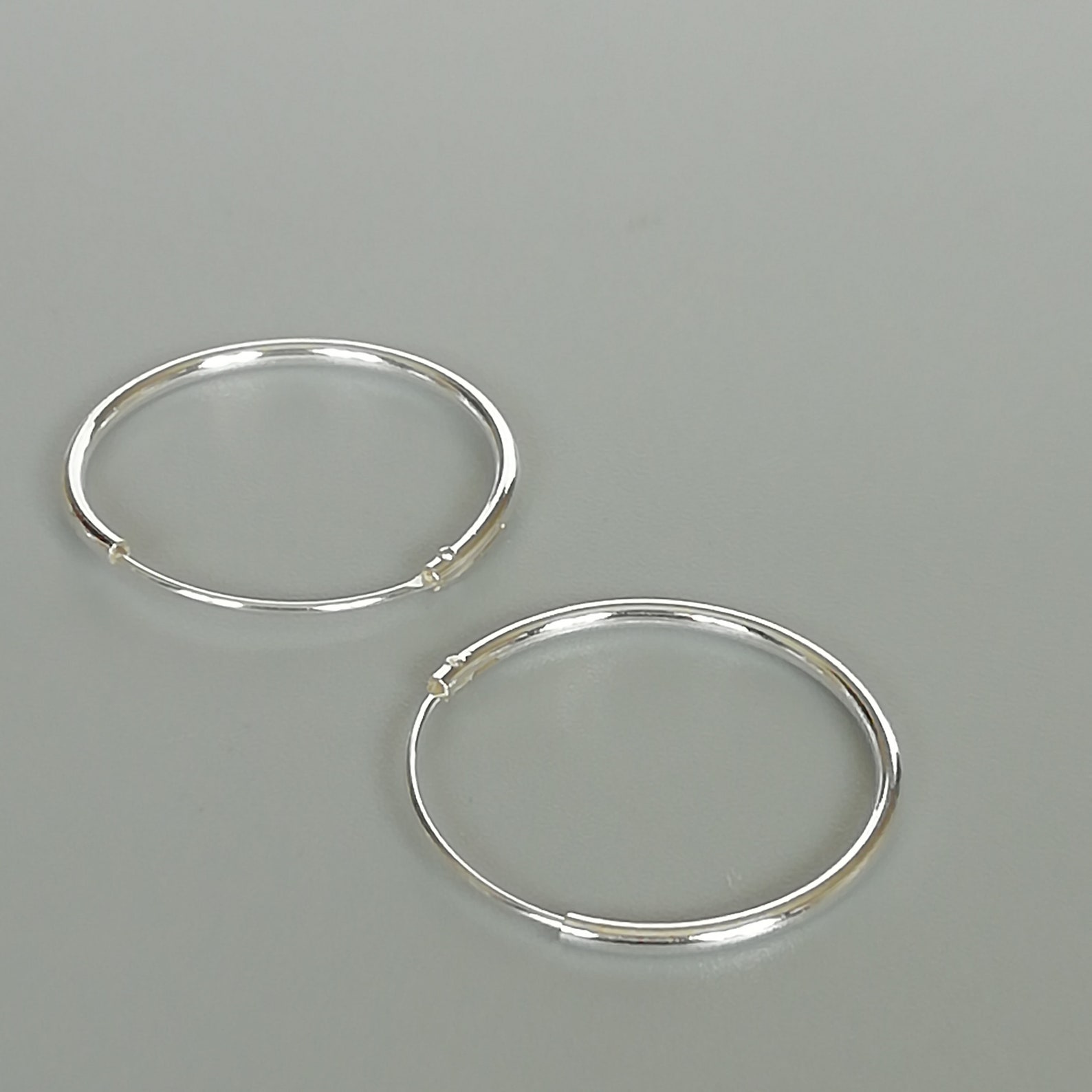 Sterling Silver 20mm Ear Hoops Ear Hoops Minimalist - Etsy