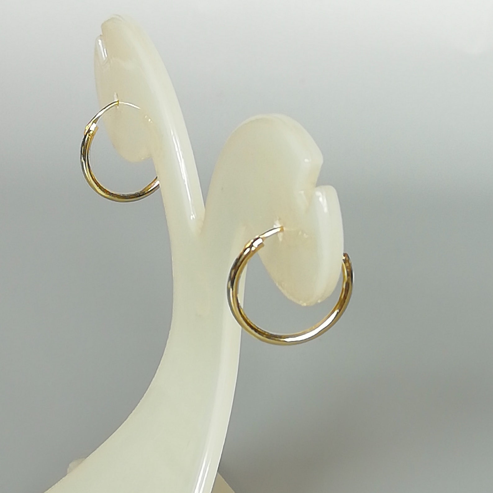 Gold Hoop Earrings Set Three Pairs Set 121416 Mm Gold | Etsy