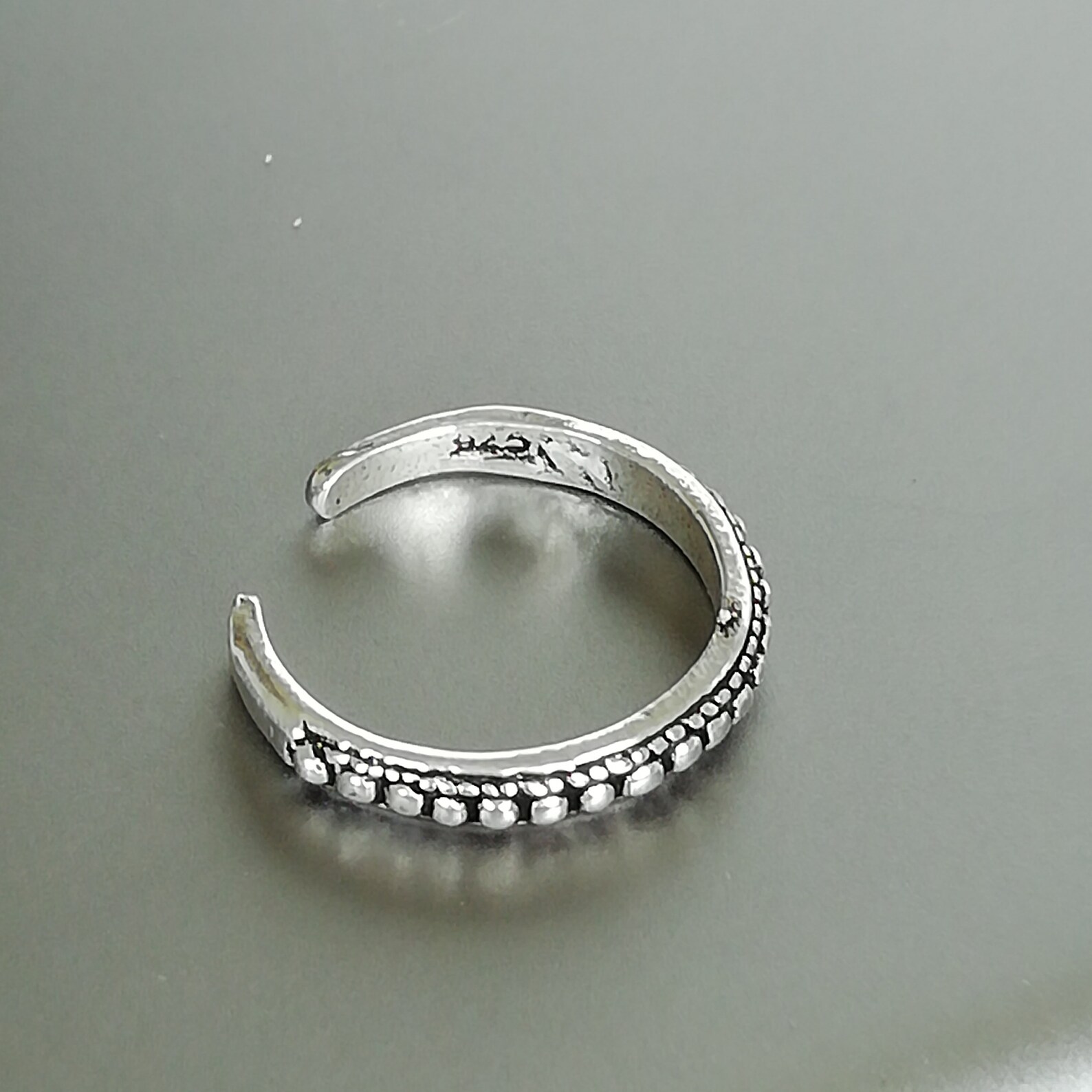 Dots Toe Ring Ethnic Toe Band Sterling Silver Toe Ring - Etsy