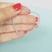 Sterling Silver Endless Heart Hoops Lightweight Hoops Sparkly Hoops ...