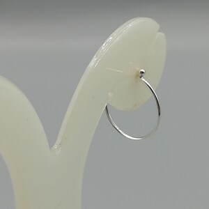 Sterling Silver Round Ear Hoops | Ear Hoops | Minimalist Jewelry | Hoop ...