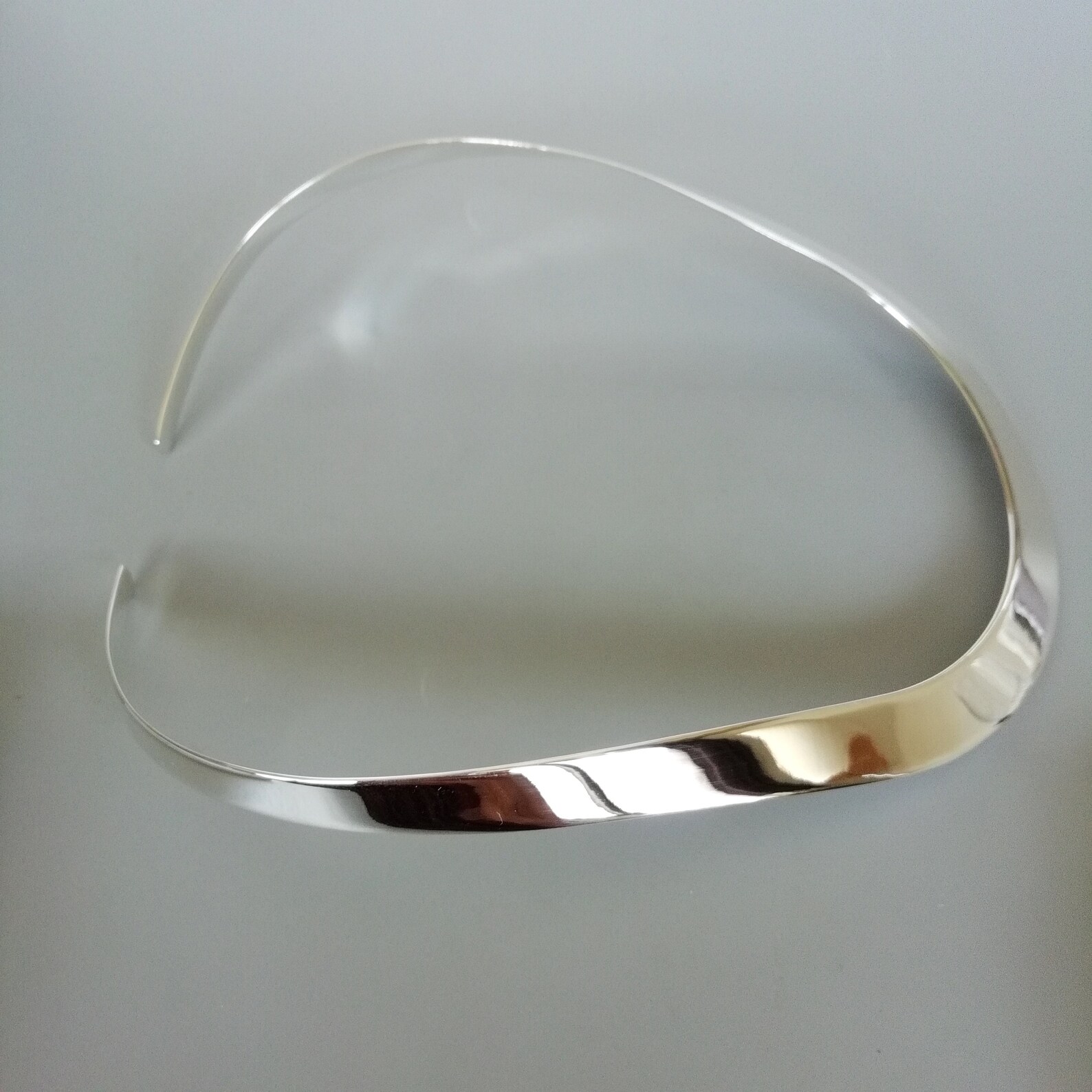 Sterling Silver Neck Torque Chunky Neck Choker Silver - Etsy