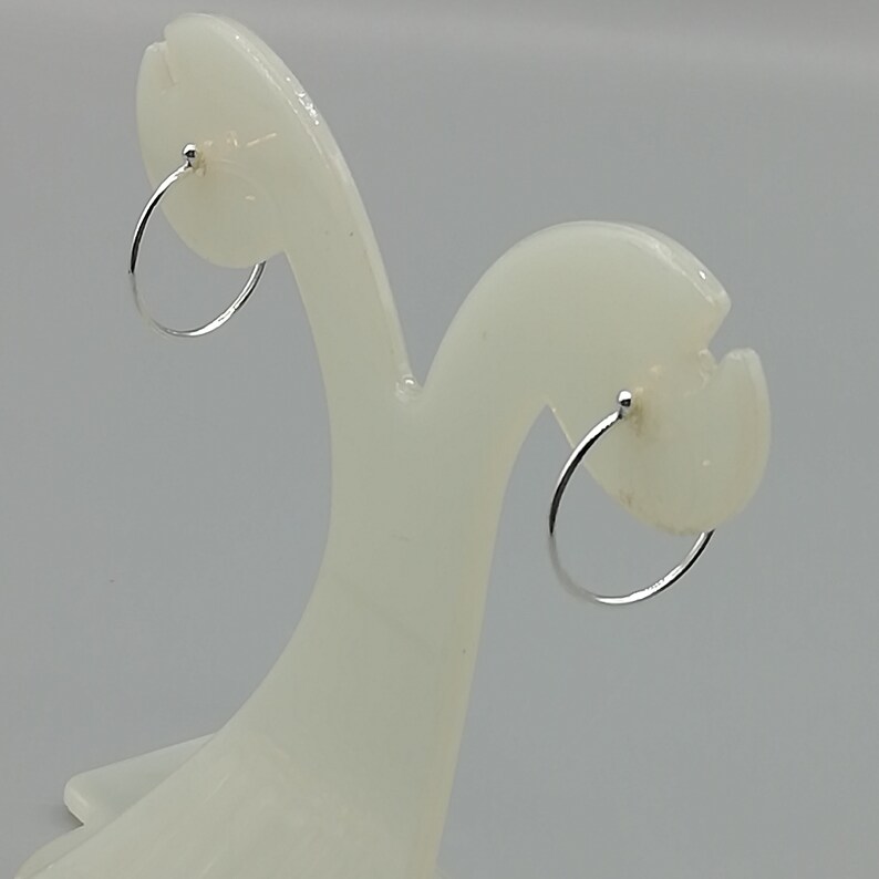Sterling Silver Round Ear Hoops | Ear Hoops | Minimalist Jewelry | Hoop ...