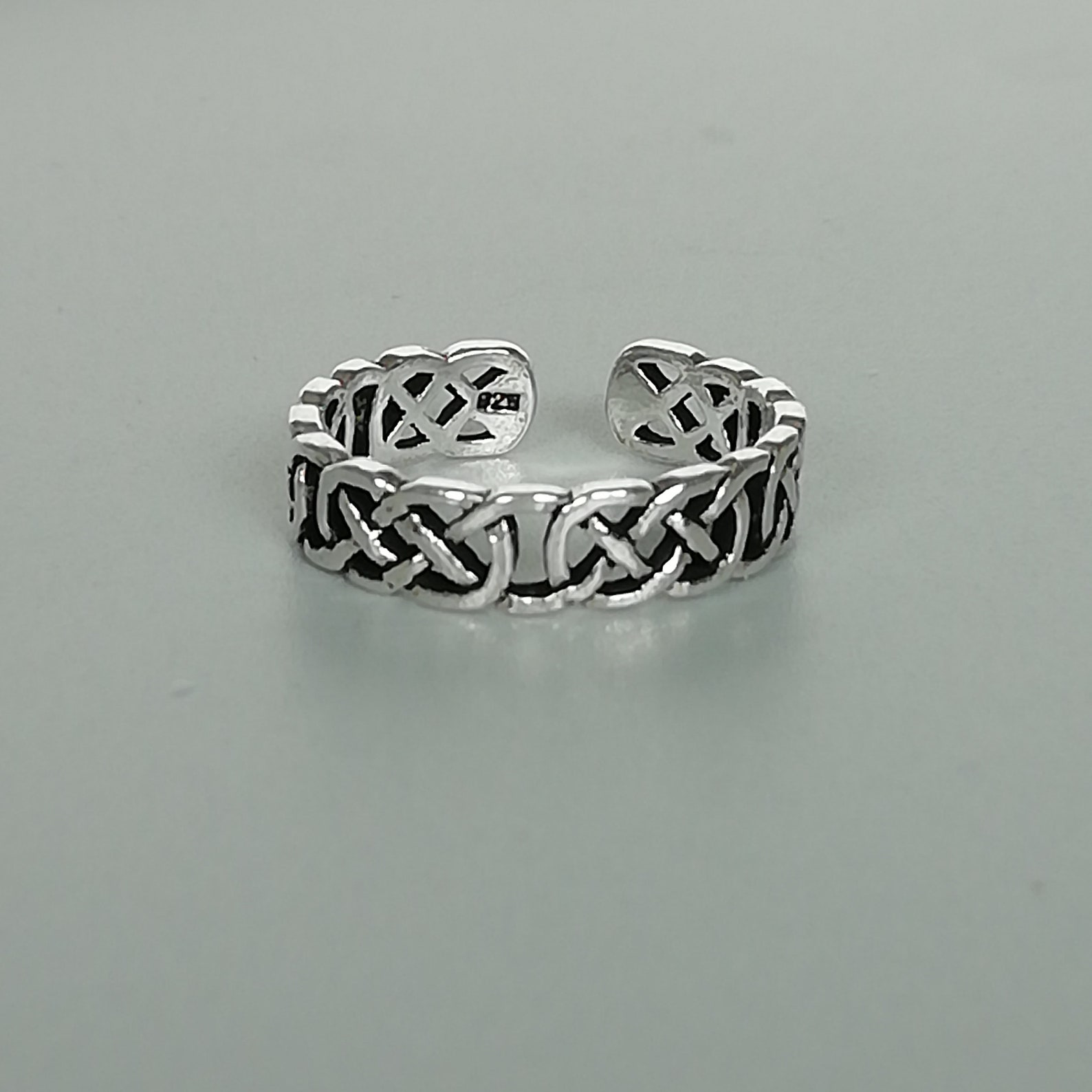 Celtic Knot Toe Ring Silver Toe Band Free Size Toe Band | Etsy