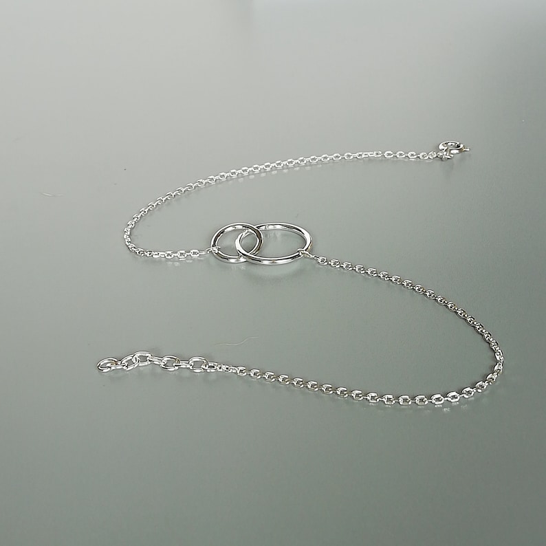 Circle of Life Chain Anklet Circle in Circle Charm Anklet - Etsy