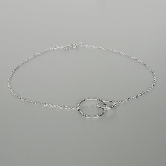 Circle of Life Chain Anklet Circle in Circle Charm Anklet | Etsy