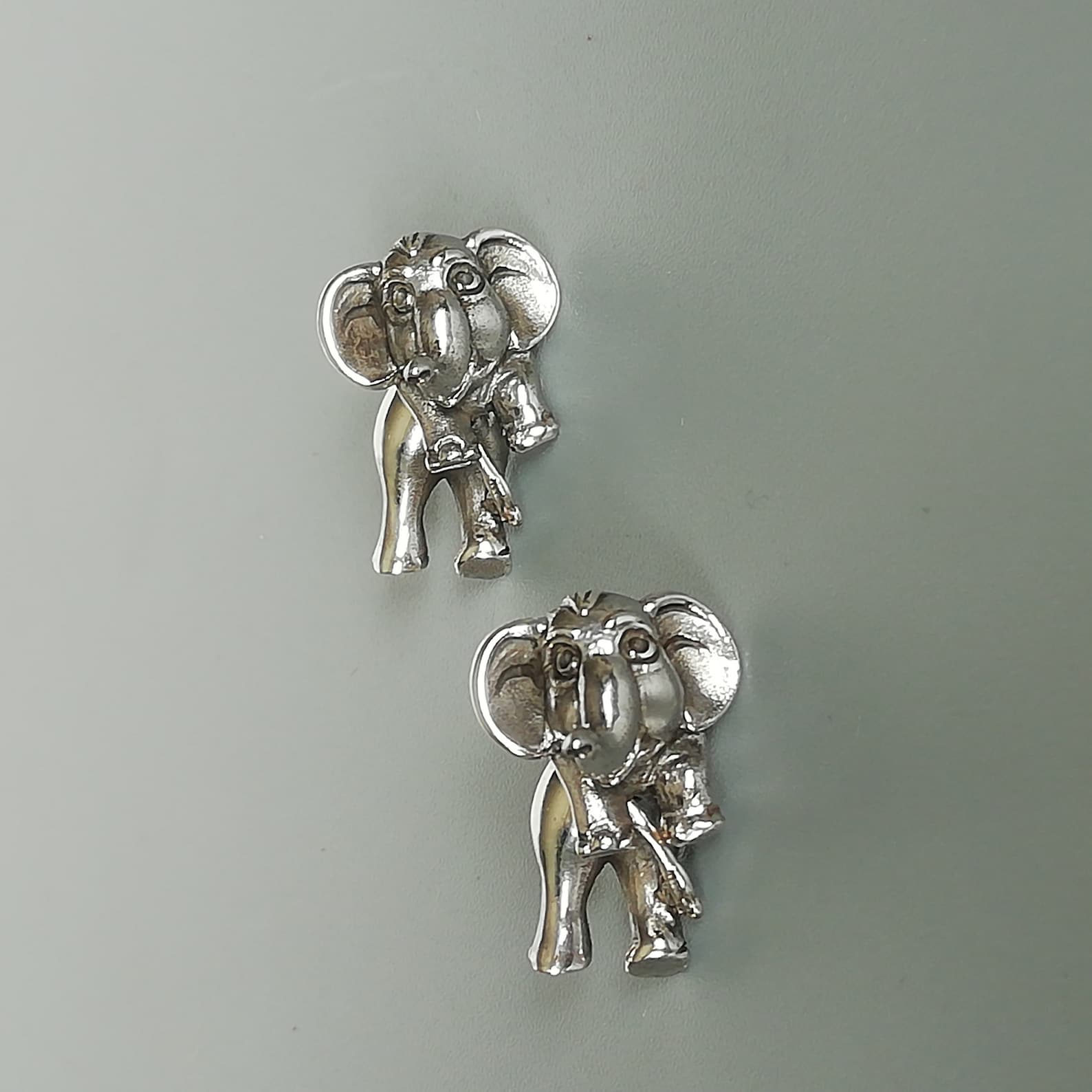 Sterling silver elephant ear jacket Double side ear cuff | Etsy