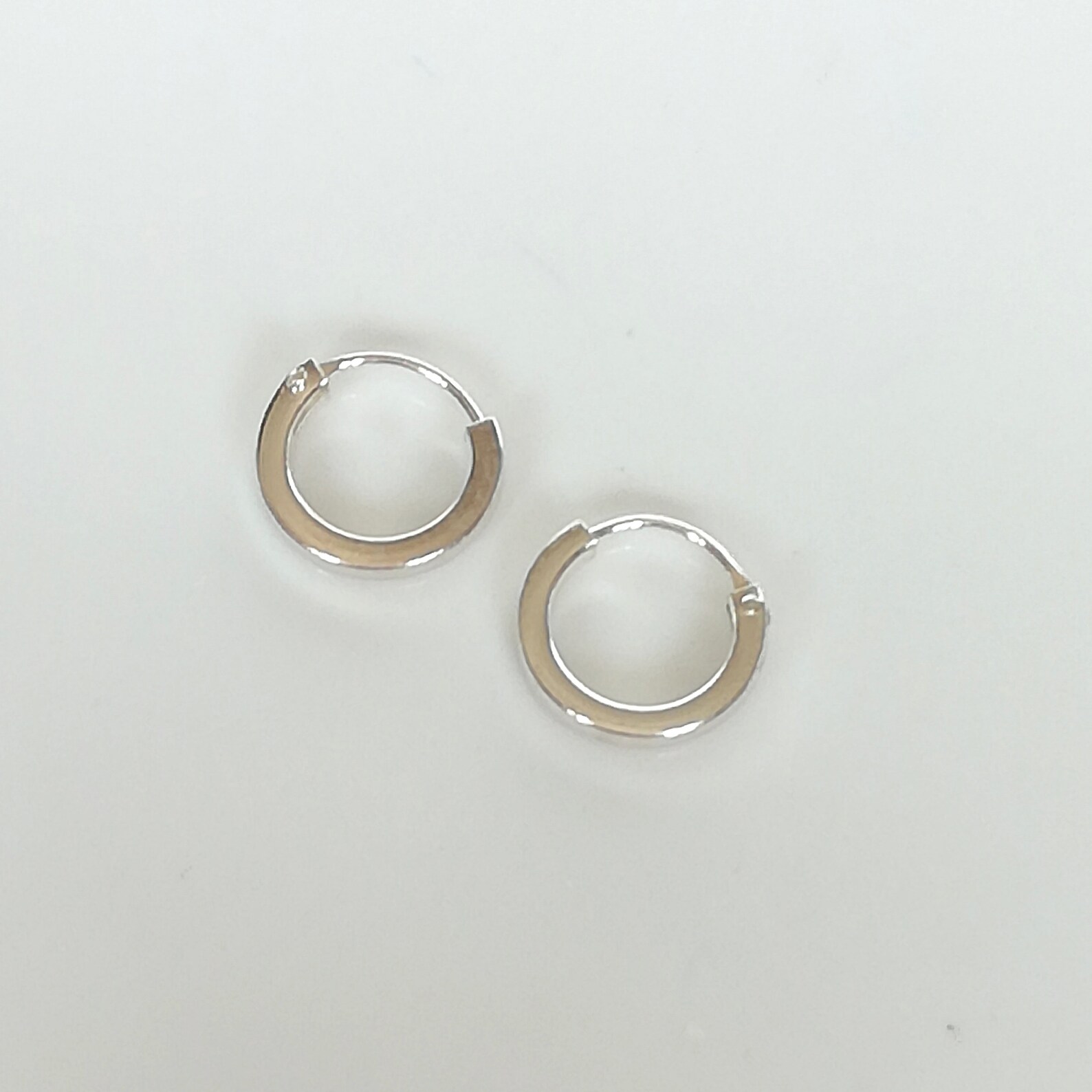 10mm Huggie Hoops | Silver Hoop Earrings | Small Hoops | Girls Hoops ...