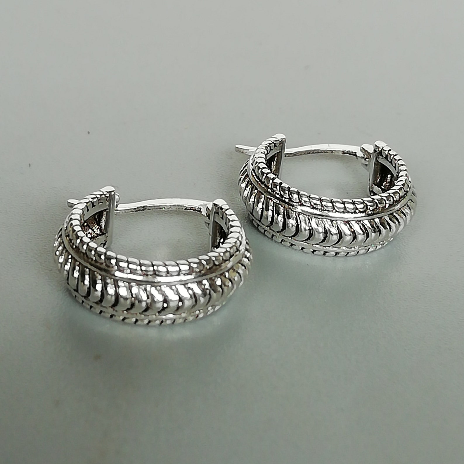 Sterling Silver Egyptian Hoops | Simple 925 Hoops | Bohemian Hoops ...