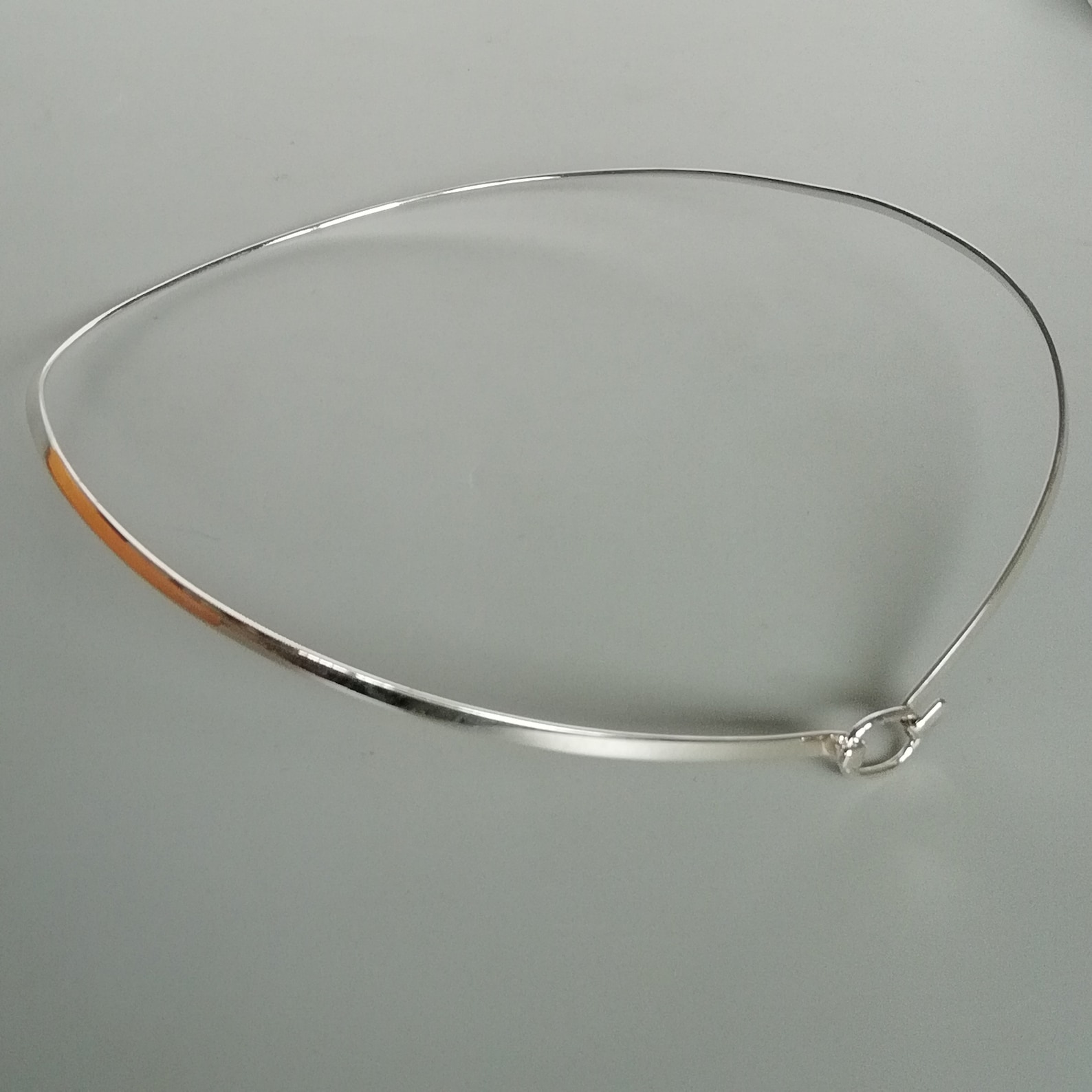 Sterling Silver Neck Torque Neck Choker Silver Necklace - Etsy