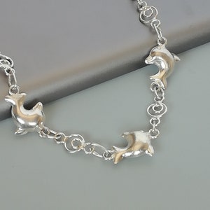 Silver Dolphin Chain Bracelet | Chain Bracelet | Wrist Jewelry ...