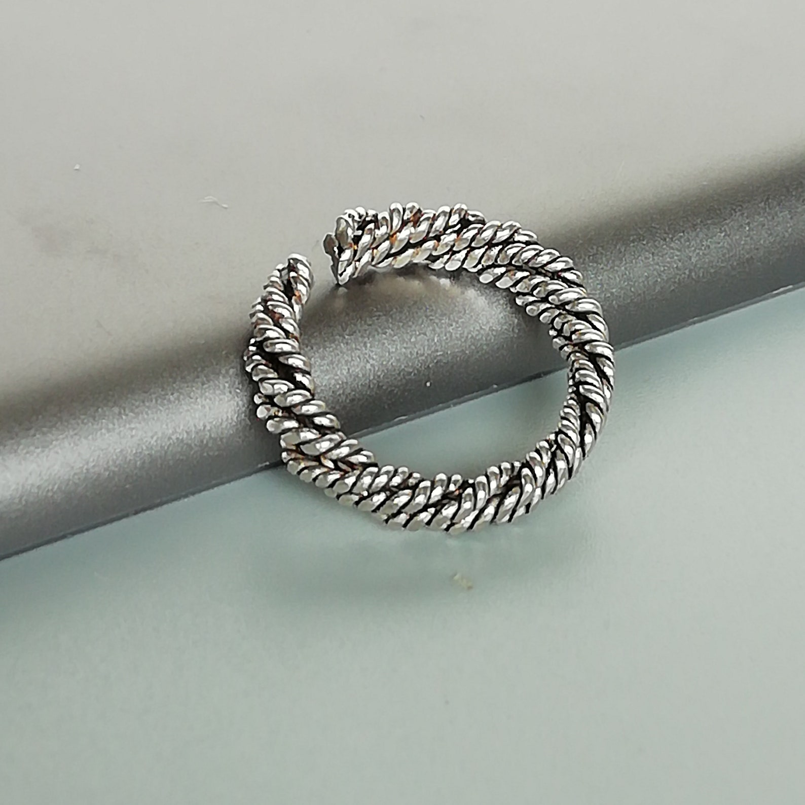 Twisted Toe Ring Silver Body Jewelry Boho Toe Ring Feet - Etsy