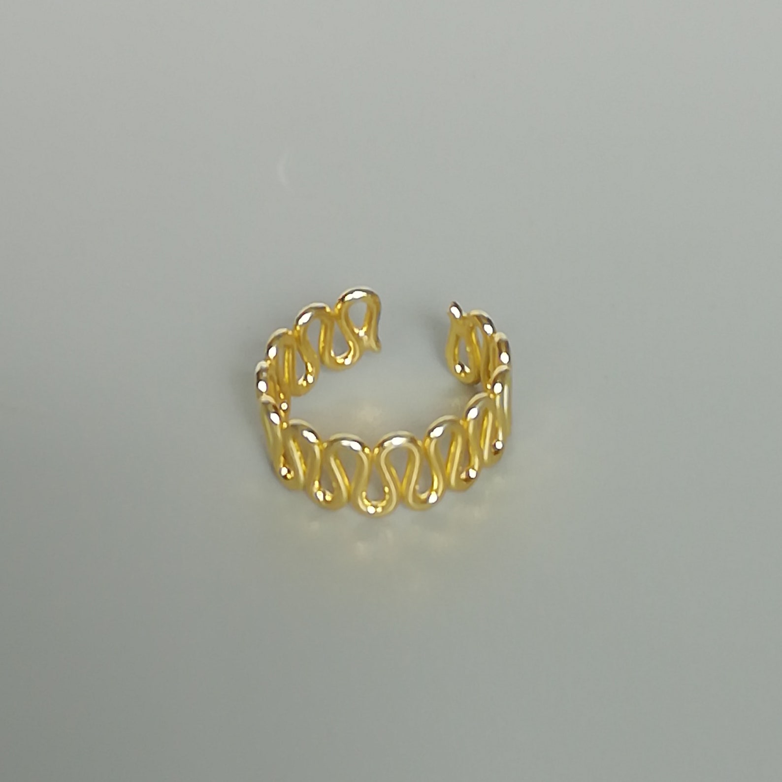Waves Gold Toe Ring Pretty Toe Ring Feet Jewelry - Etsy