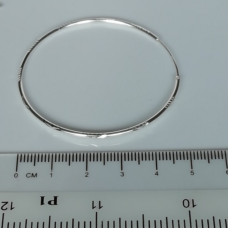 Large Silver Hoops Round Hoops Silver Jewelry Minimalist - Etsy