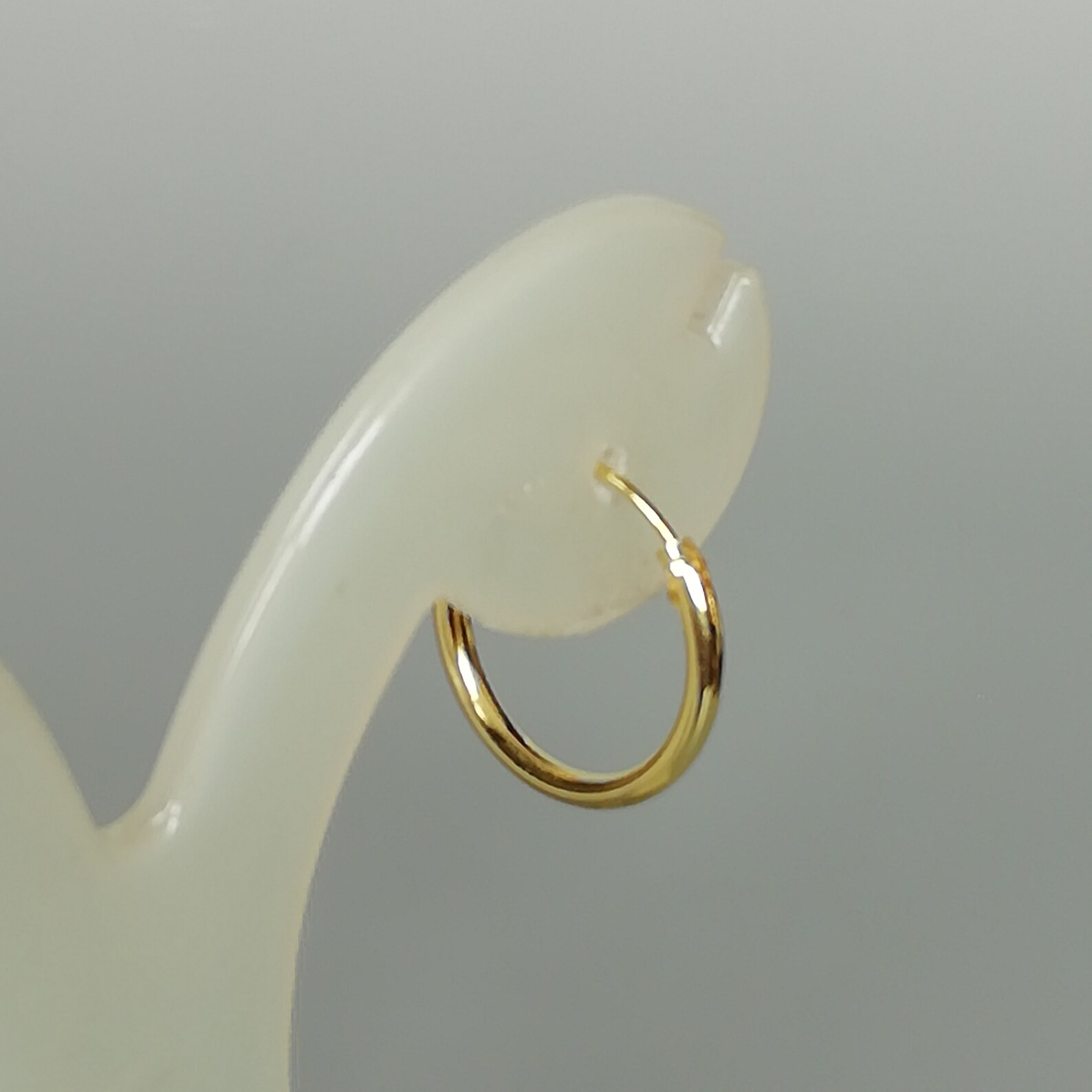 18 mm gold plated hoops Gold hoop earrings Endless ear | Etsy