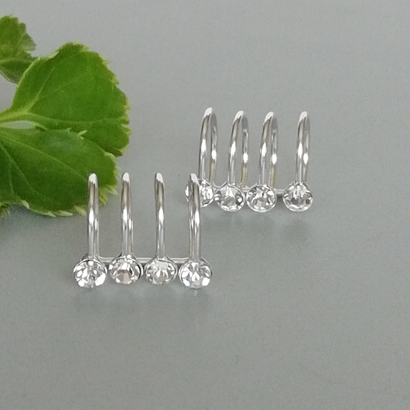 Cz Silver Ear Cuff Silver Ear Wrap Ear Wrap Open End Ear - Etsy