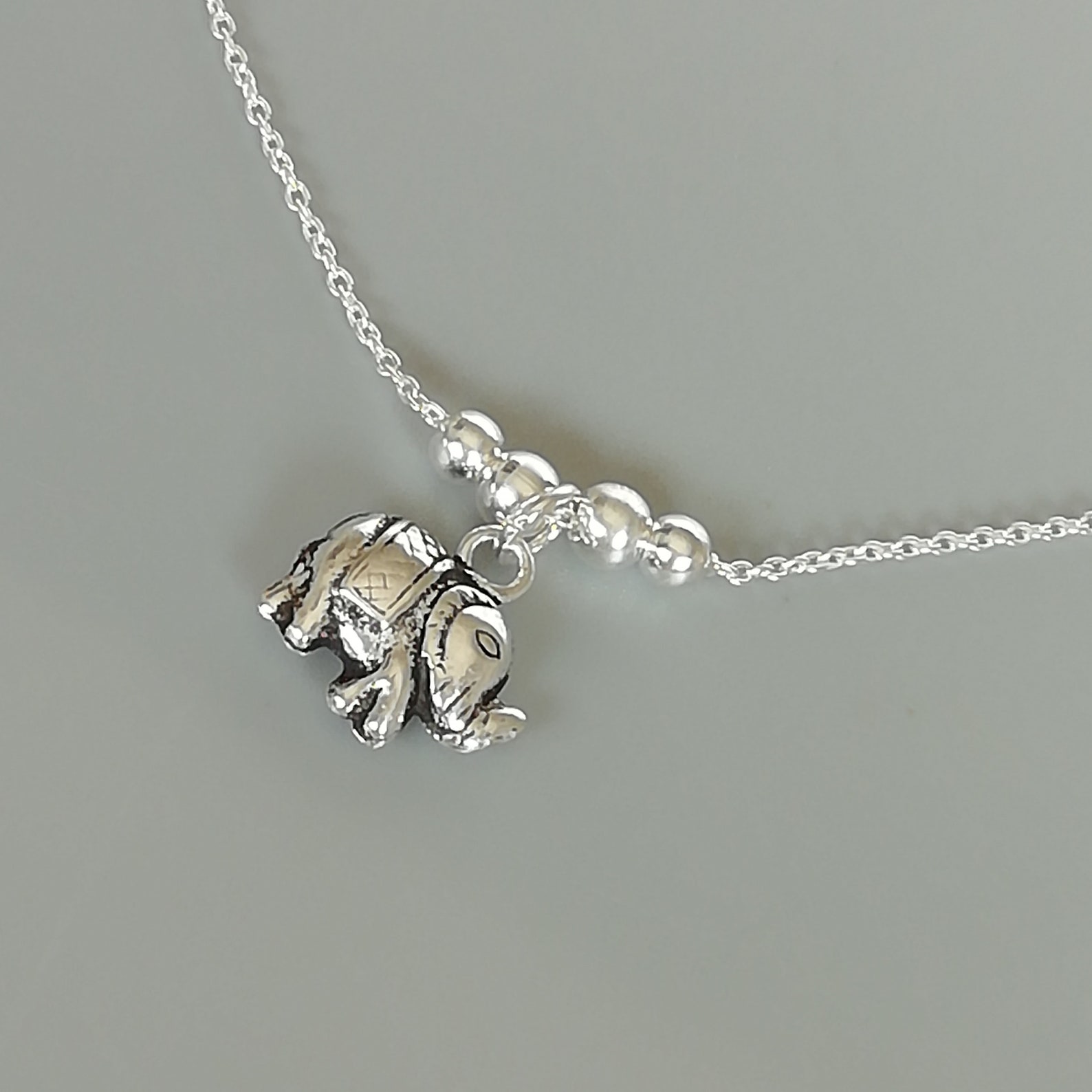 Indian Elephant Charm Anklet Silver Elephant Anklet Silver - Etsy