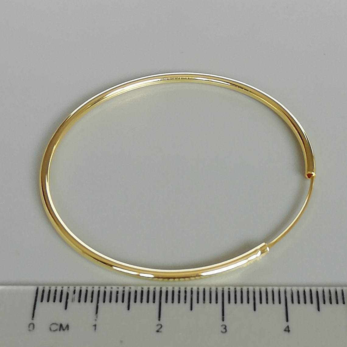 Big Gold Hoop Earrings | 50 Mm Gold Plated Hoops | 12 Gauge Gold Hoops ...
