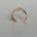 Three Band Rose Gold Toe Ring 8mm Toe Band Minimalist Toe - Etsy