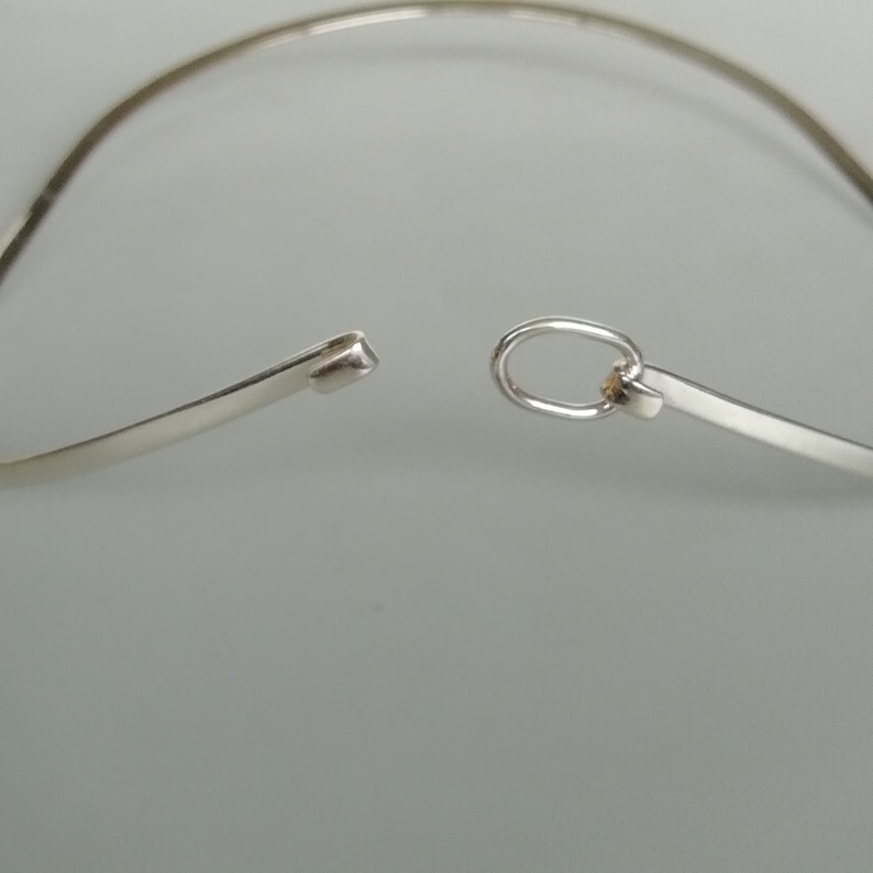 Sterling Silver Neck Torque Neck Choker Silver Necklace - Etsy