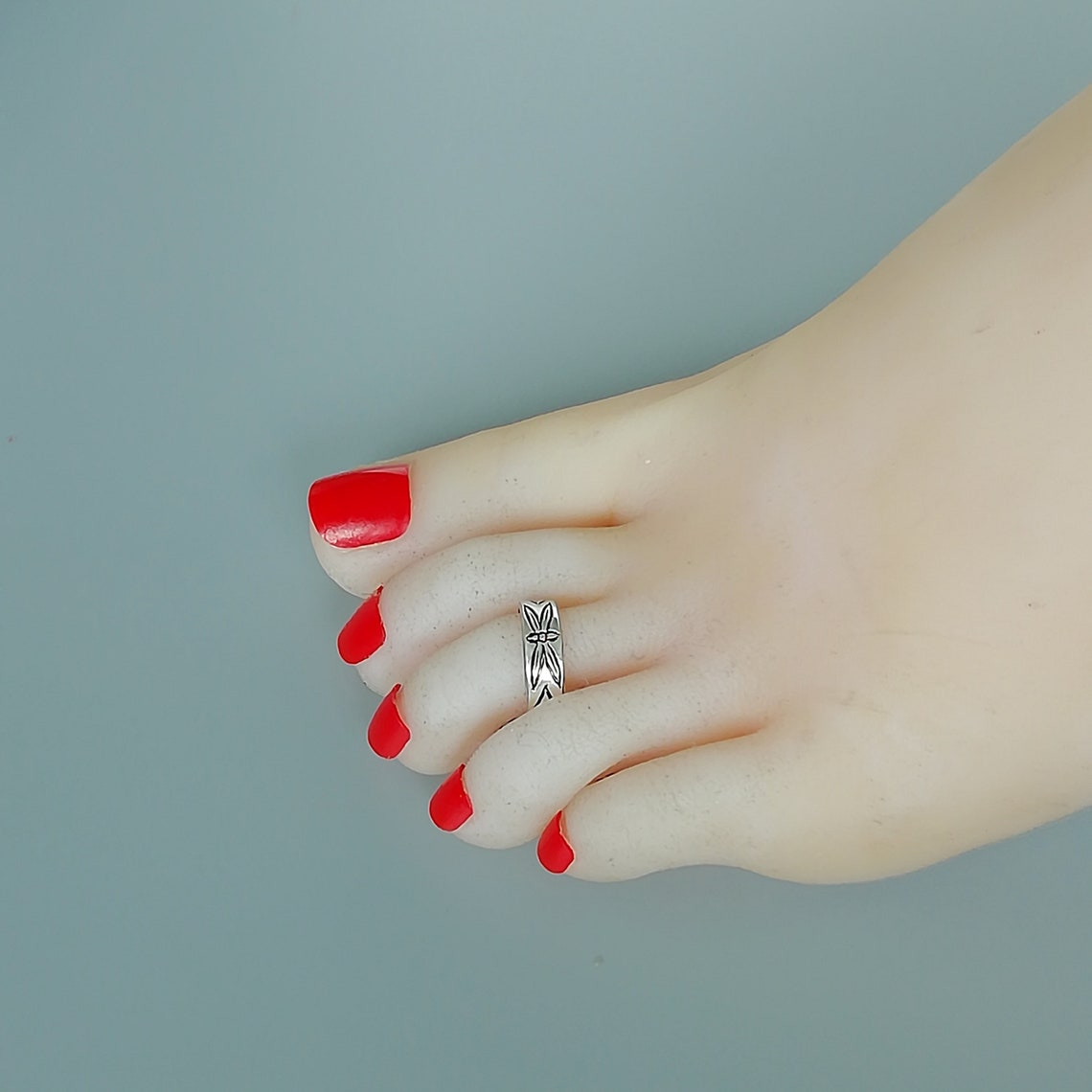 Ethnic toe ring Toe ring Sterling silver toe ring | Etsy