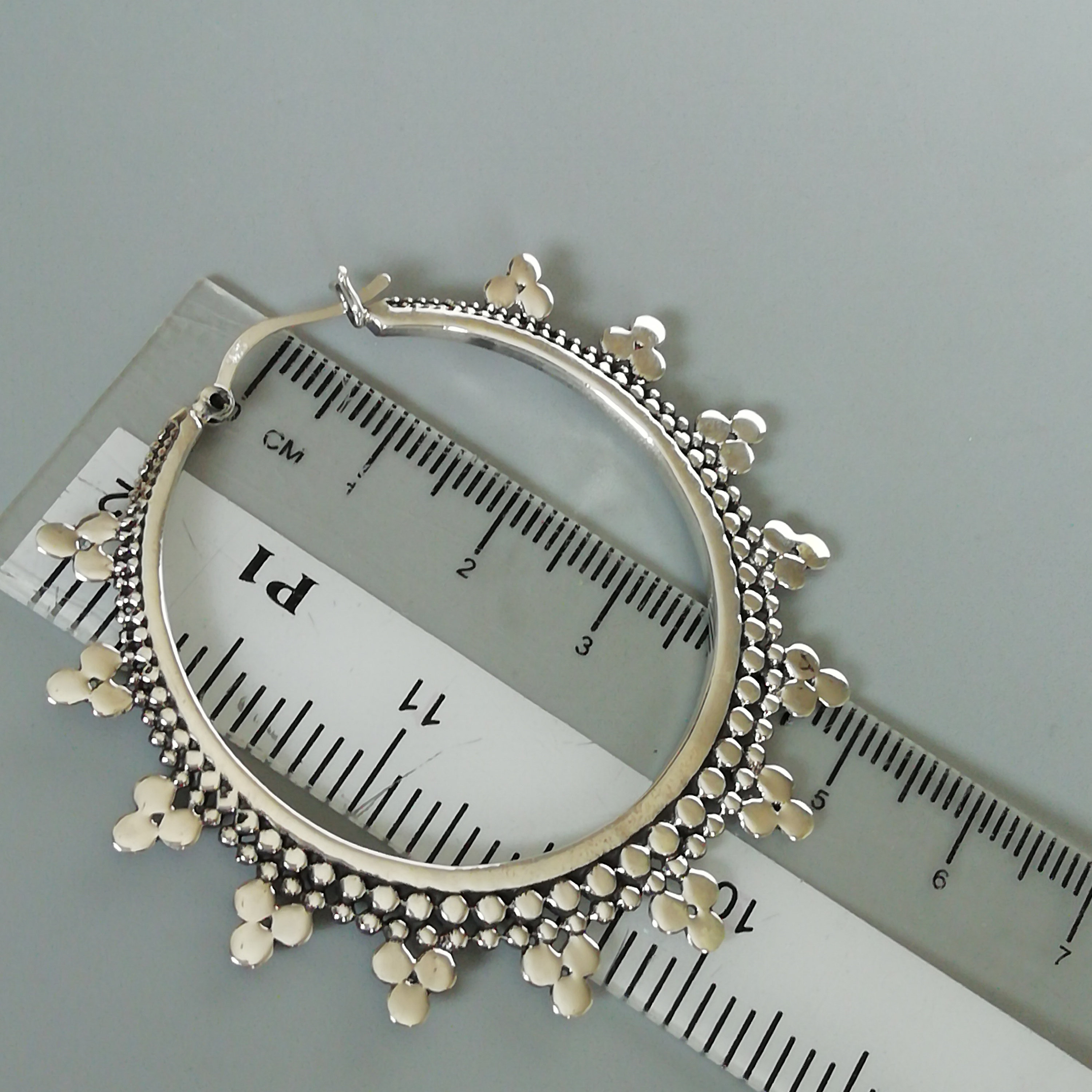 Sterling Silver Ethnic Hoops Indian Hoops Large and Chunky - Etsy