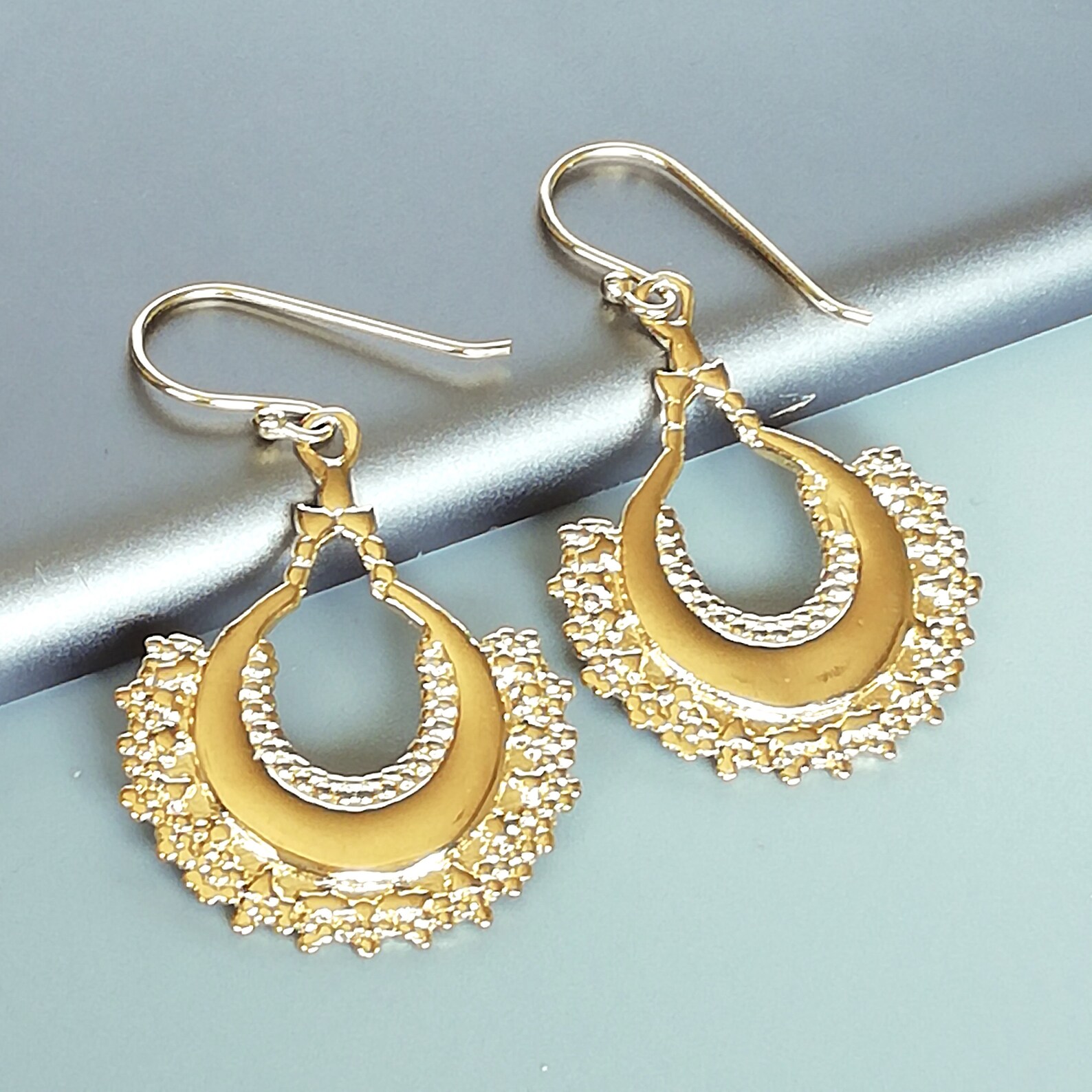 Ethnic Gold Ear Dangler Indian Earrings Gold Earrings - Etsy